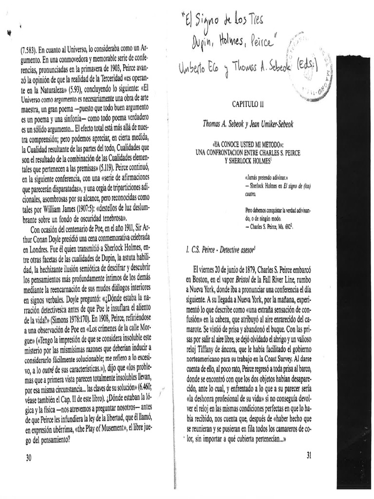 Texto Sebeok y Umiker-Sebeok | PDF