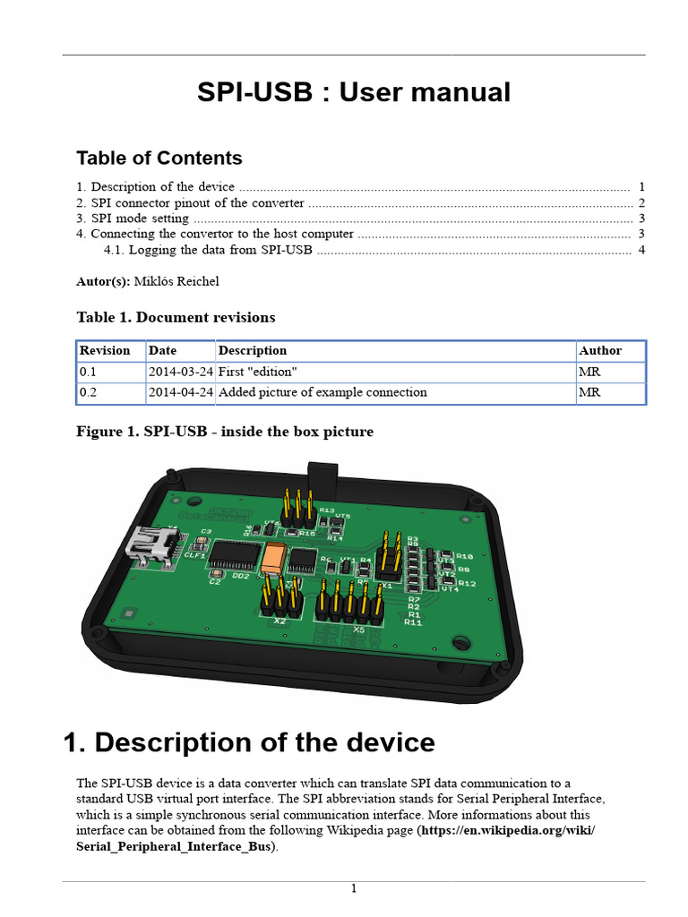 SPI-USB-Users-manual EN | PDF | Usb | Device Driver
