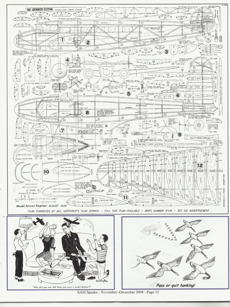Lockheed Electra 1934 Rubber Scale | PDF