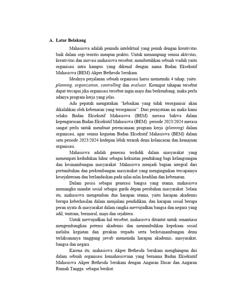 Proposal BEM 2023 | PDF