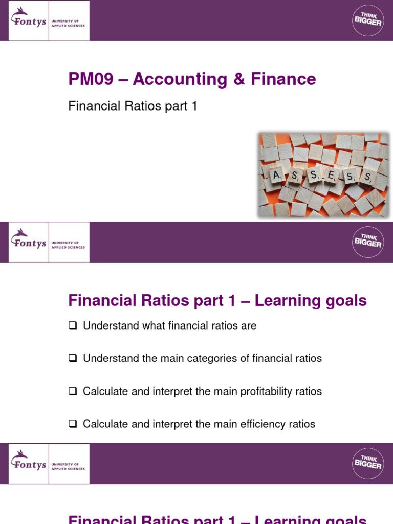 Financial Ratios for Beginners | PDF | Financial Ratio | Inventory