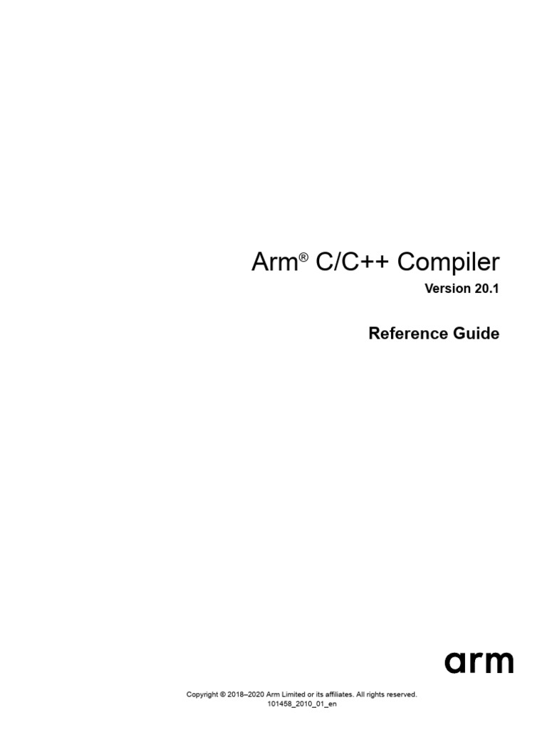 Arm Cpp Compiler Reference 101458 2010 01 En Pdf Compiler C Programming Language