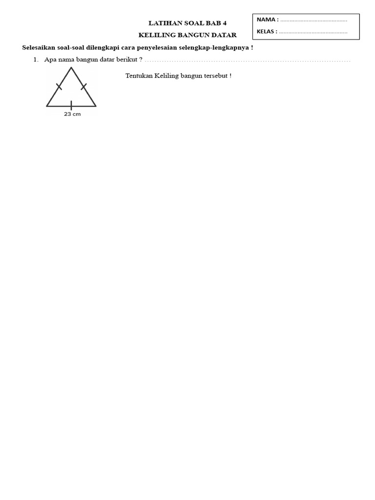 Latihan Soal Bab 4 | PDF