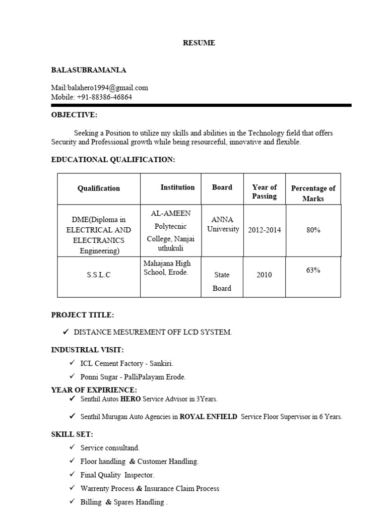 Bala Resume 22-07-2021 | PDF