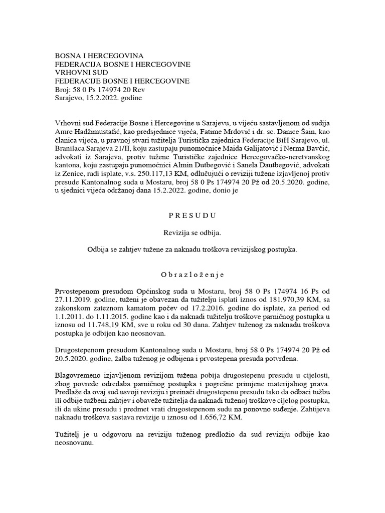 58 0 Ps 174974 20 Rev-Presuda | PDF