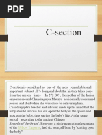 C-Section Guide | PDF | Caesarean Section | Childbirth