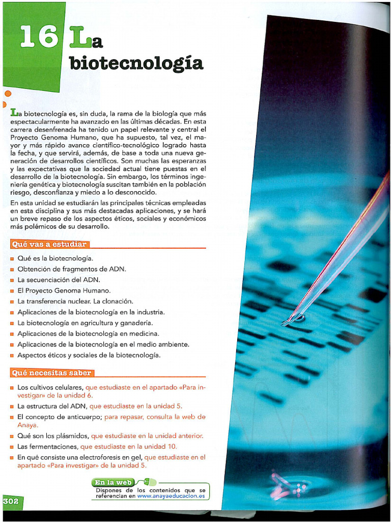 Tema 16 - La Biotecnología | PDF