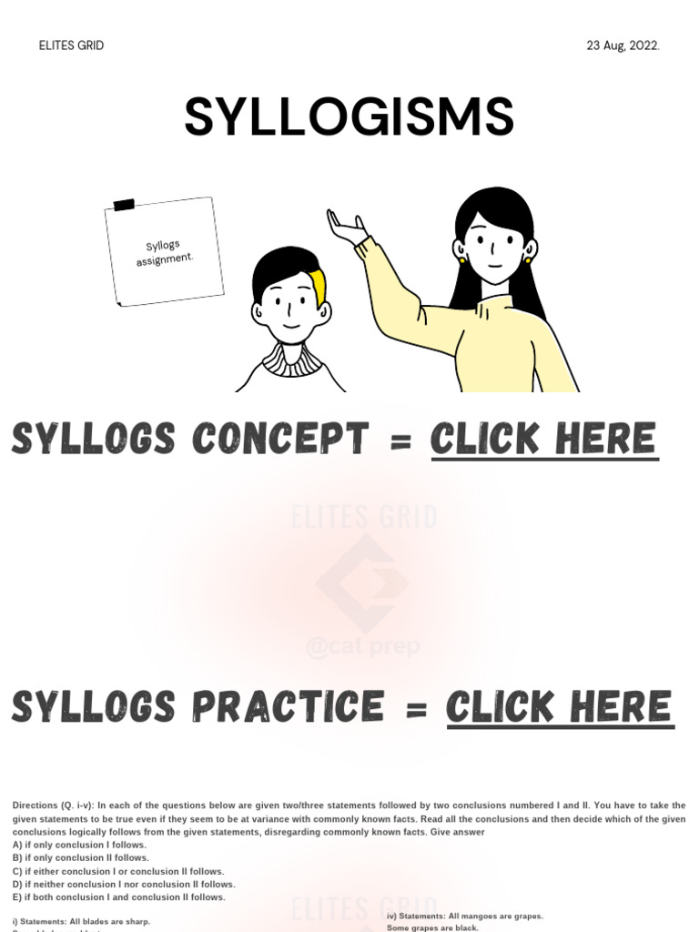 Syl Logs | PDF | Reasoning | Logic