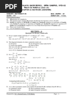 Class 12 Revision Notes Matrices | PDF | Matrix (Mathematics ...