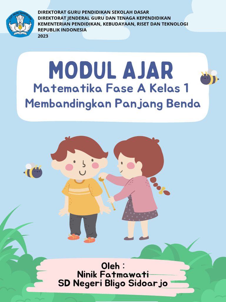 Modul Ajar Matematika - Membandingkan Panjang Benda - Fase A | PDF
