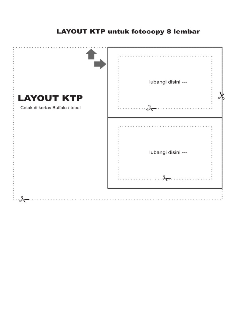 LAYOUT KTP Dan Belakang ID Card Universal | PDF
