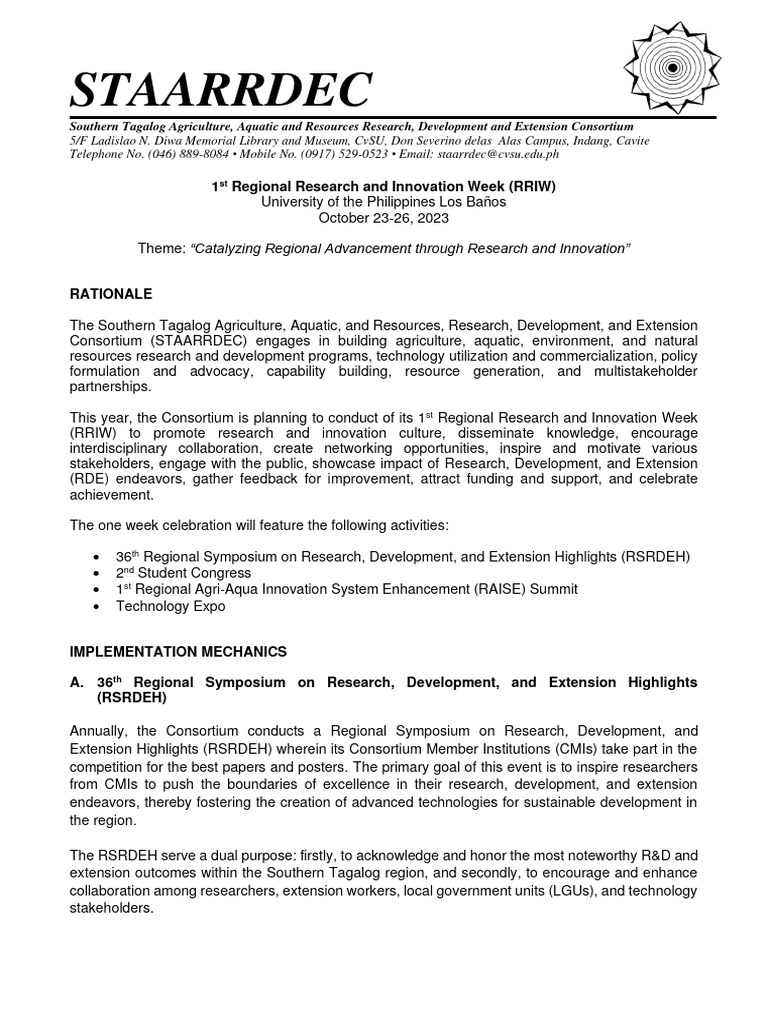 1st RRIW Guidelines | PDF