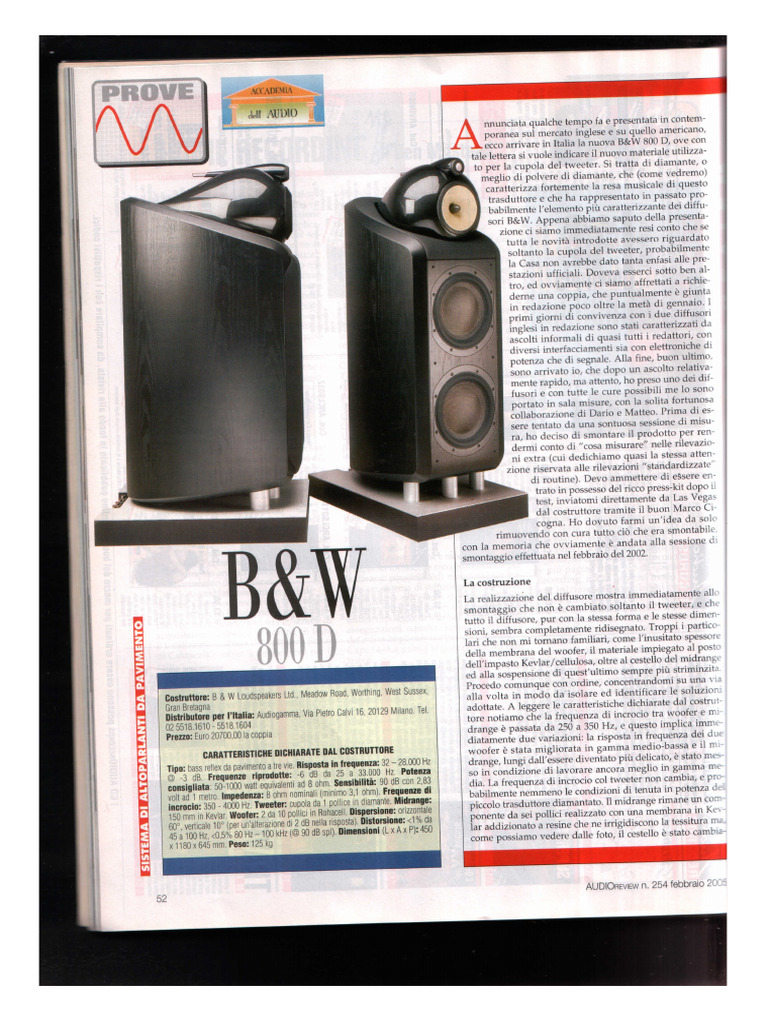 B&W - 800D | PDF