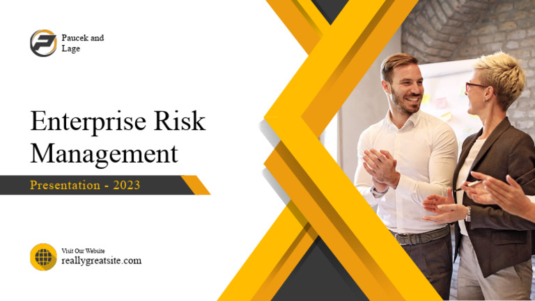 White and Yellow Modern Professional Enterprise Risk Management Presentation | PDF