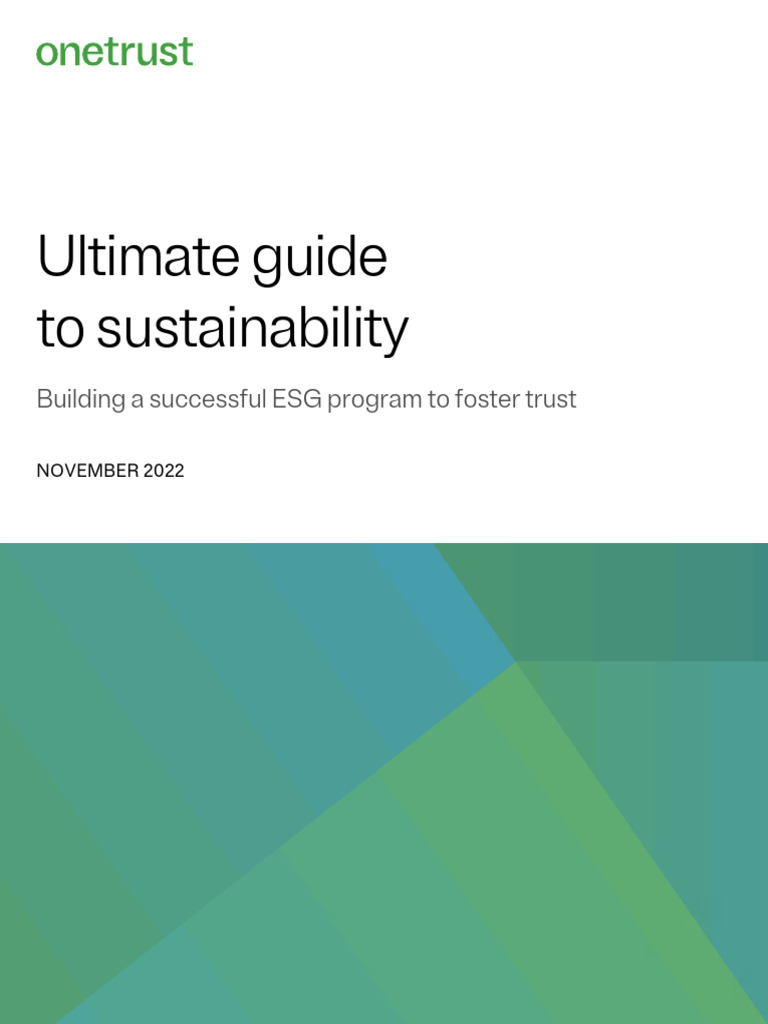 Ultimate Guide To Sustainability Successful ESG Program White Paper ... Ultimate Guide To Sustainability Successful ESG Program White Paper ...