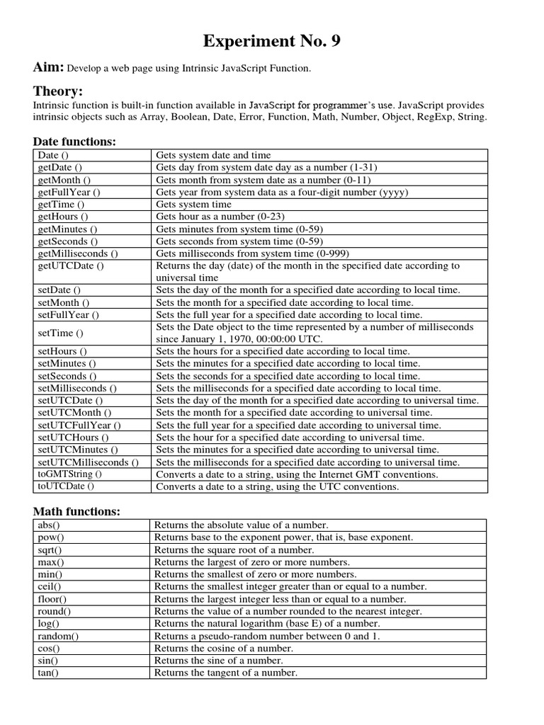 Exp 9 | PDF | Trigonometric Functions | String (Computer Science)