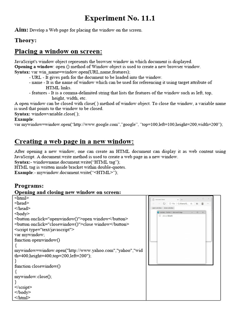 Exp11 1 | PDF | World Wide Web | Internet & Web