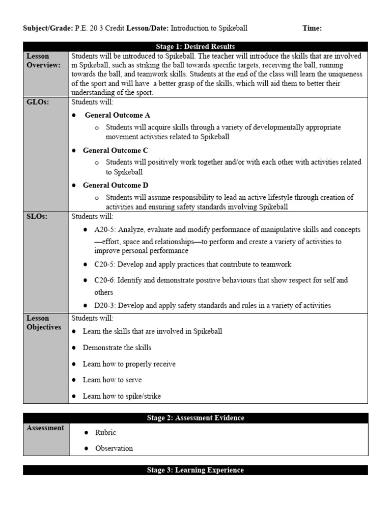 Spikeball Day 1 | PDF | Cognitive Science | Behavior Modification