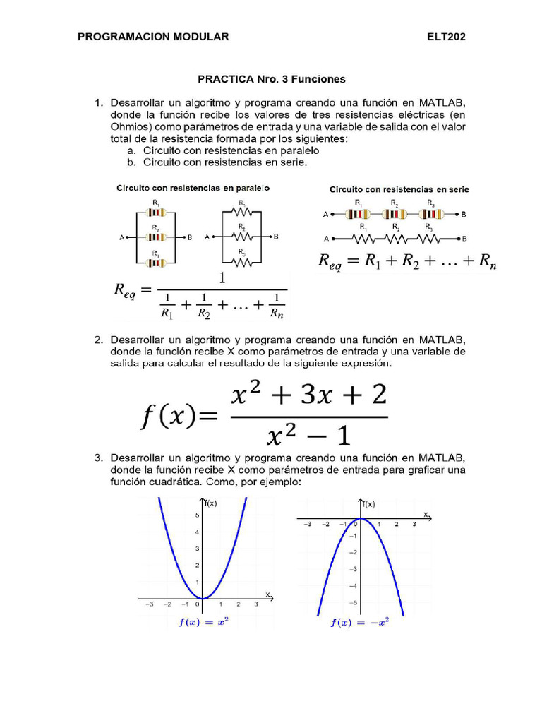 PRACTICA Nro 3 Funciones | PDF