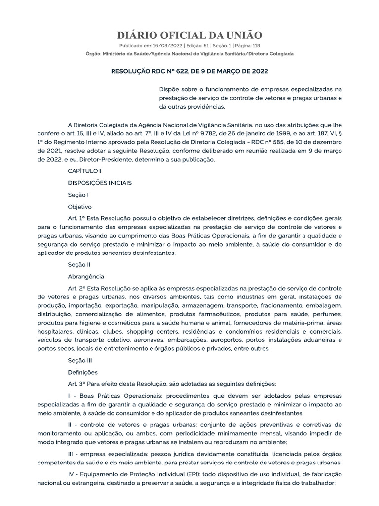 RDC 622 - 2022 | PDF