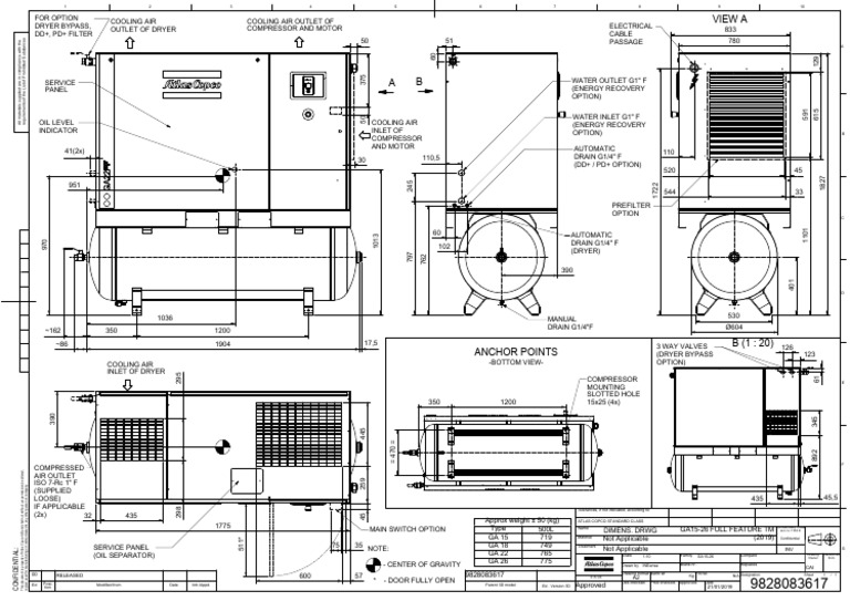 GA 15-26 FF TM Metric Dimension Drawing EN Antwerp 9828 0836 17 Ed 00 ...
