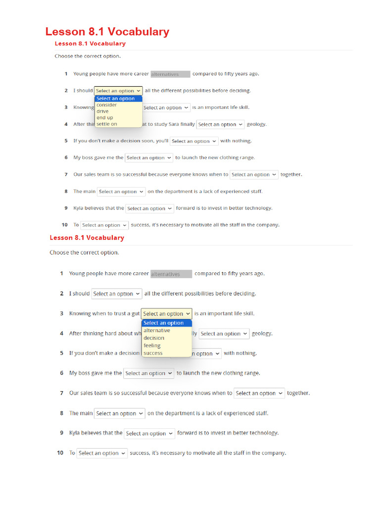 Unit 8 Interactive Test Pdf