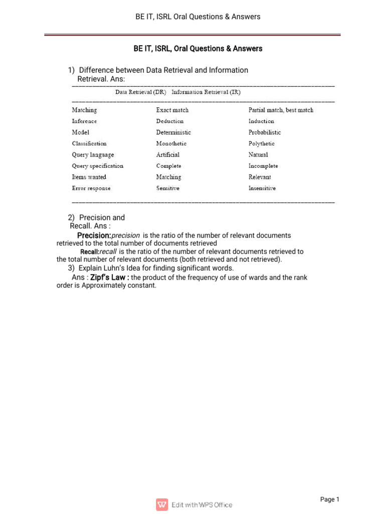 ISR Question For Oral Exam | PDF | Cognitive Science | Algorithms ISR Question For Oral Exam | PDF | Cognitive Science | Algorithms