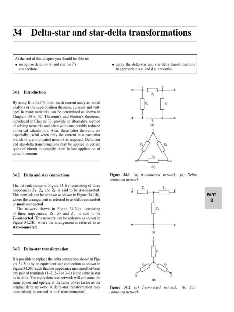 Transformasi Star Delta Dan Delta Star | PDF | Quantity | Metrology