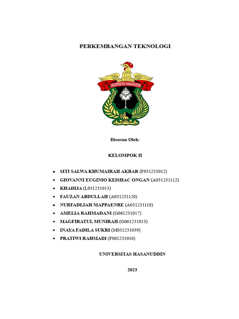 Perkembangan Teknologi Tugas WSBM KLP 2 | PDF | Ilmu Sosial | Seni