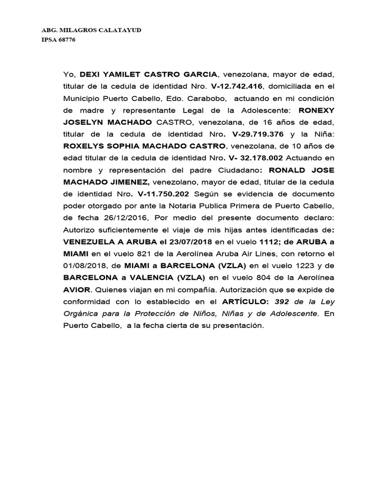Rosy Azuaje | PDF | Certificado de nacimiento | Venezuela Rosy Azuaje | PDF | Certificado de nacimiento | Venezuela