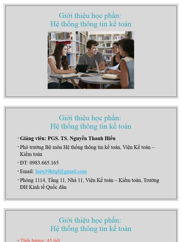 Chương 1 H - Tổng Quan Về HTTT Kế Toán 2 | PDF