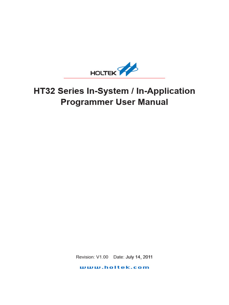 HT32 - ISP IAP UserManualv100 | PDF