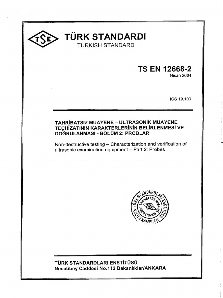 TS en 12668-2 | PDF