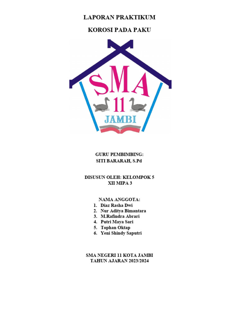 Laporan Kimia Korosi | PDF | Griya & Taman | Sains & Matematika