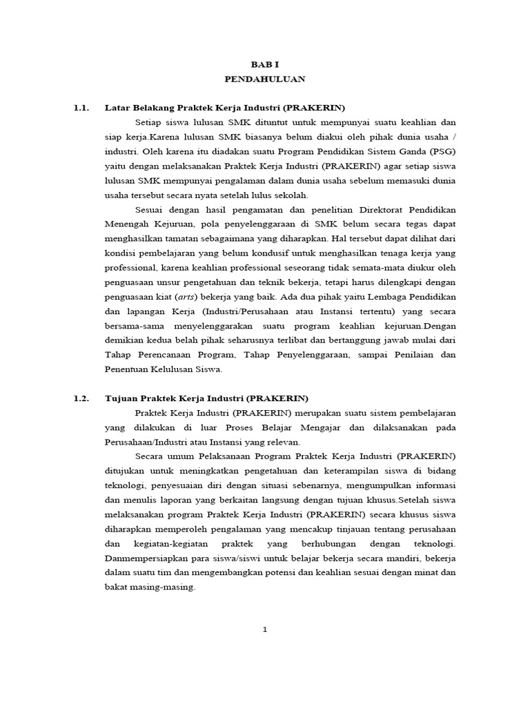 Laporan Prakerin | PDF