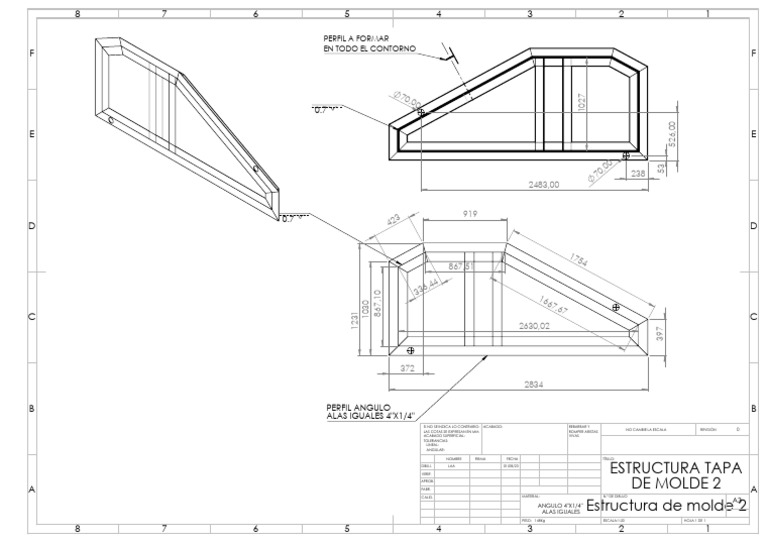 Estructura de Molde 2 | PDF