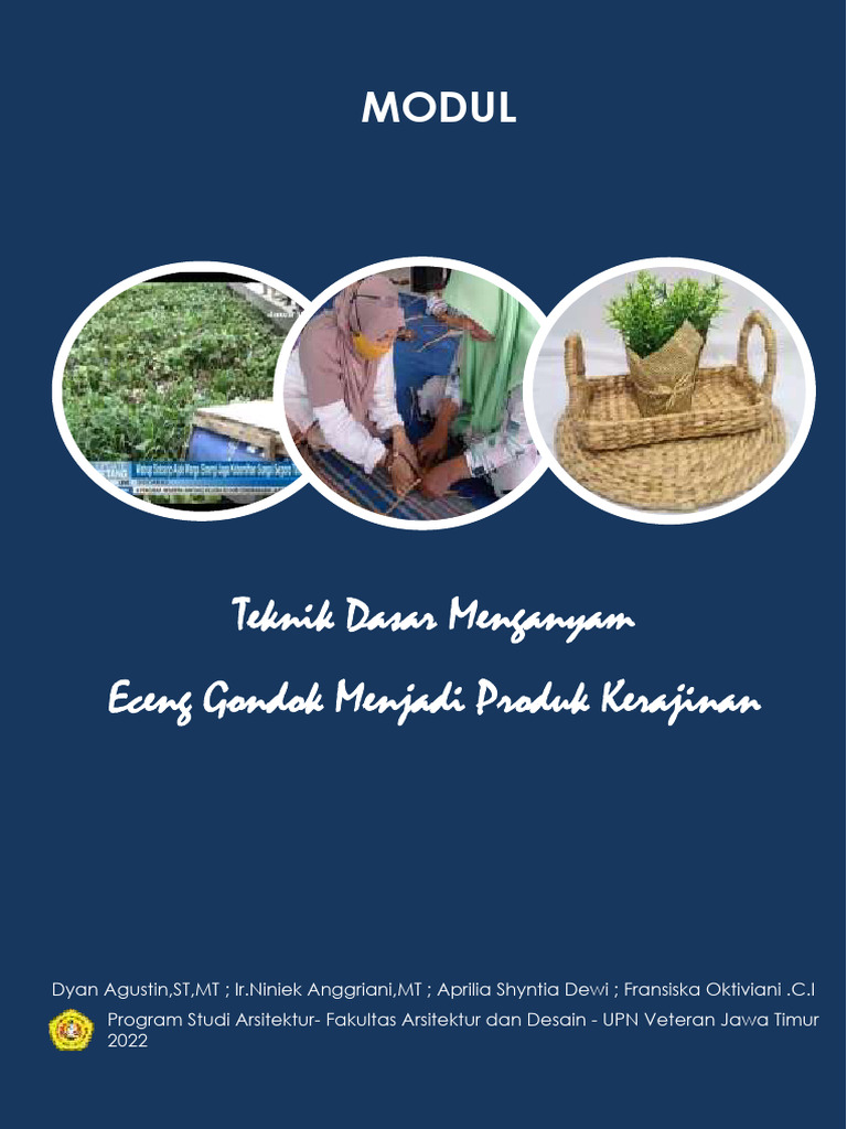 Teknik Anyam Eceng Gondok untuk Kerajinan | PDF | Seni