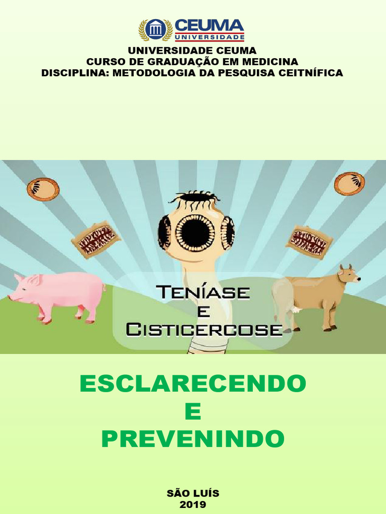 Cartilha Teníase Cisticercose-1 | PDF | Medicina Clínica ...