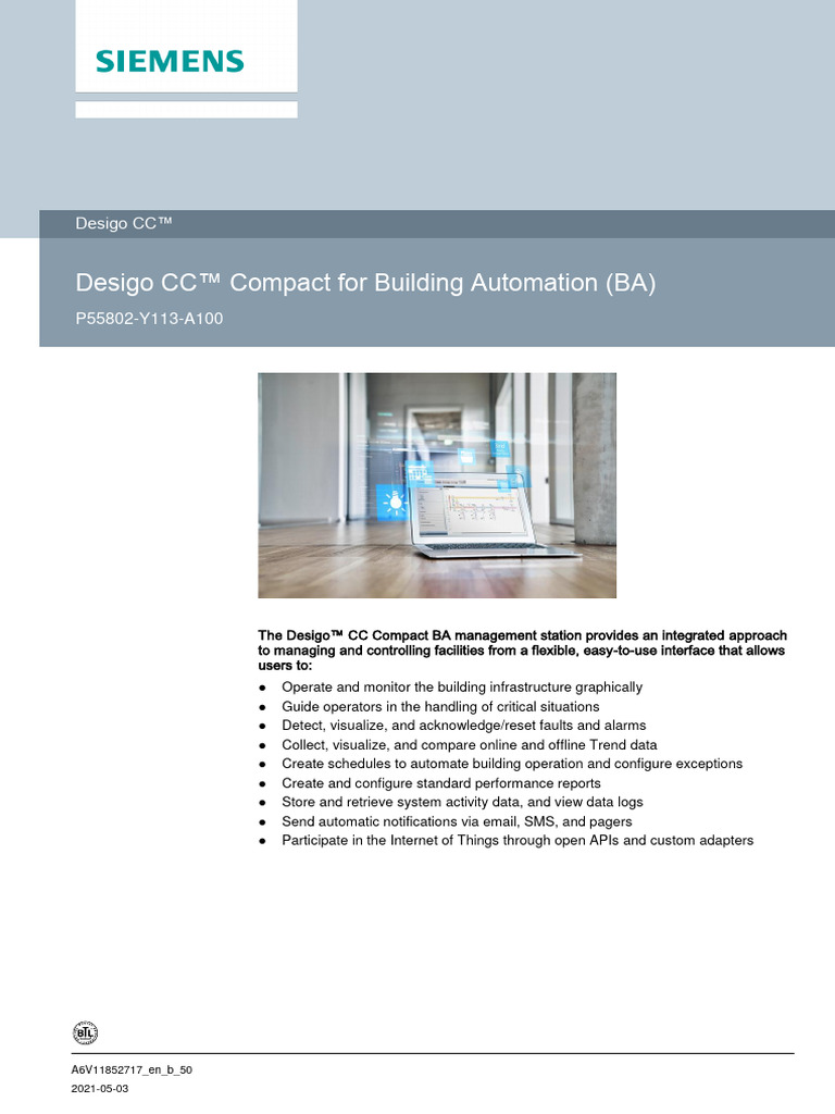 A6V11852721 - Desigo CC Compact BA - en | PDF | Microsoft Windows | Windows 10