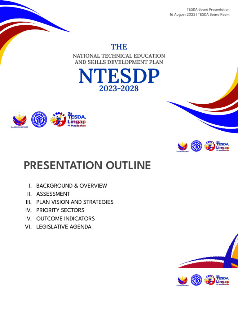 NTESDP 2023-2028 - Overview Presentation To NEDA-TB - 16aug2023 | PDF ...