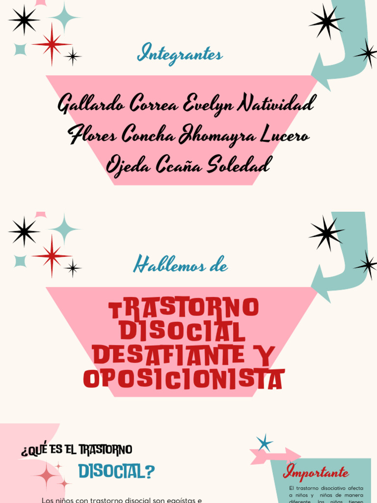 Trastorno Disocial Desafiante y Oposicionista | PDF | Especialidades Medicas | Sicología