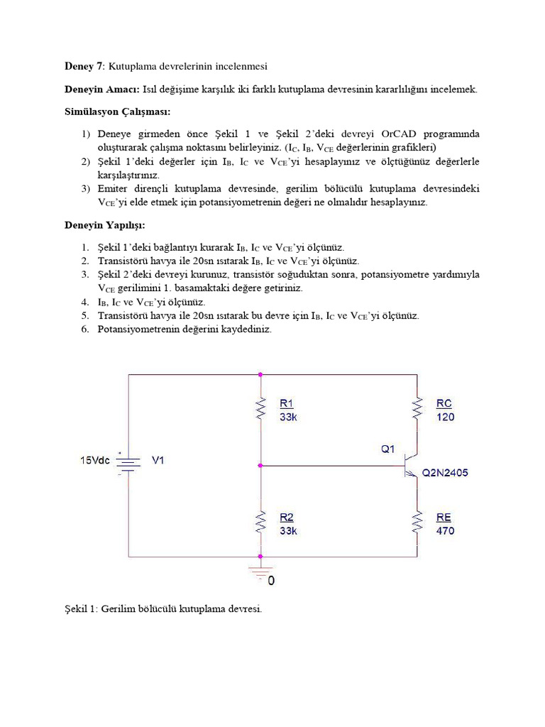 Elektroni̇k Deney 7 | PDF
