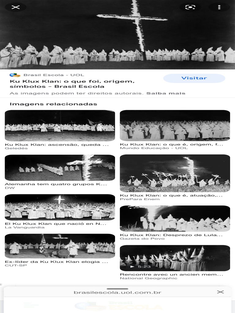 Ku Klux Klan - Wikipédia - Pesquisa Google | PDF