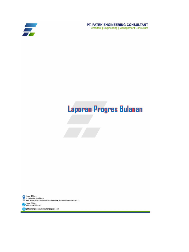 16 Pembatas Lap Progres Bulanan | PDF