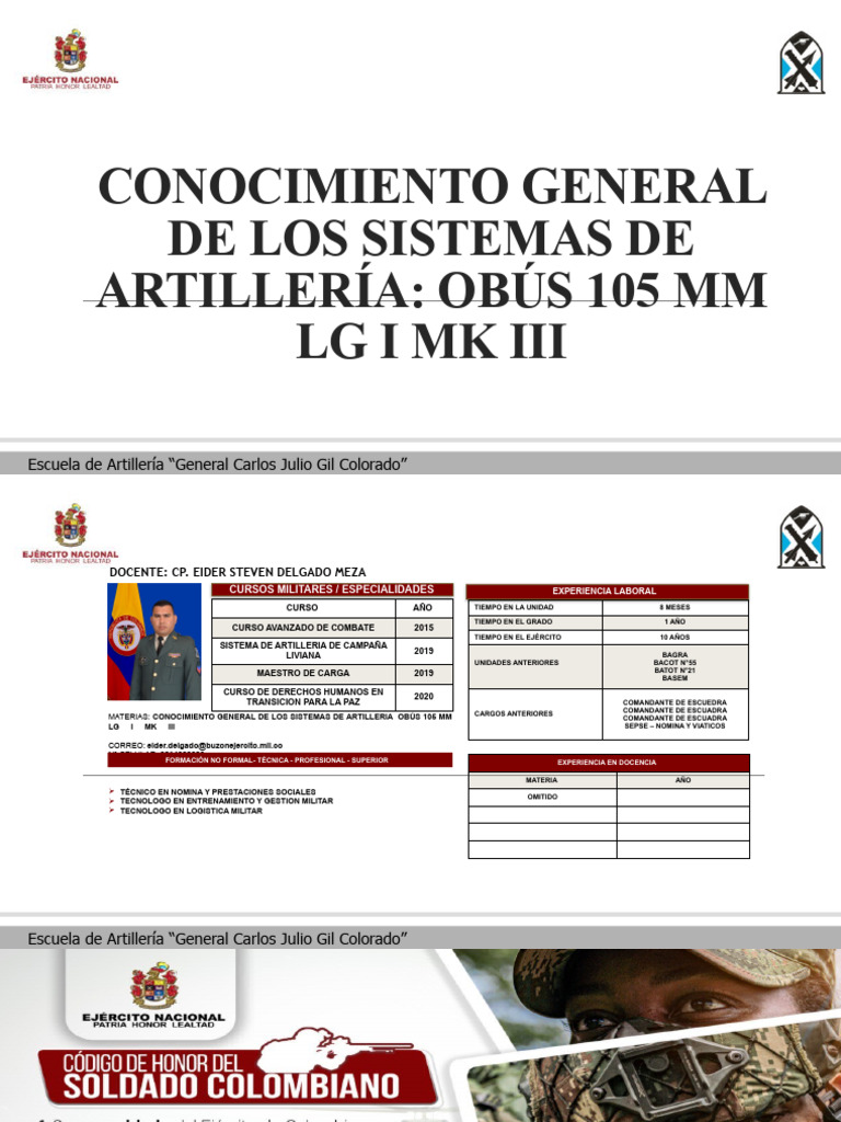 Obus LG MK Iii | PDF | Artillería | Obús