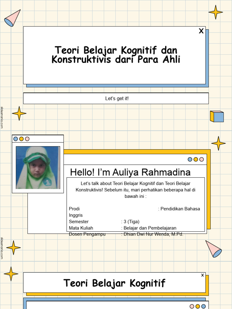 Teori Belajar Kognitif Dan Konstruktivis | PDF Teori Belajar Kognitif Dan Konstruktivis | PDF