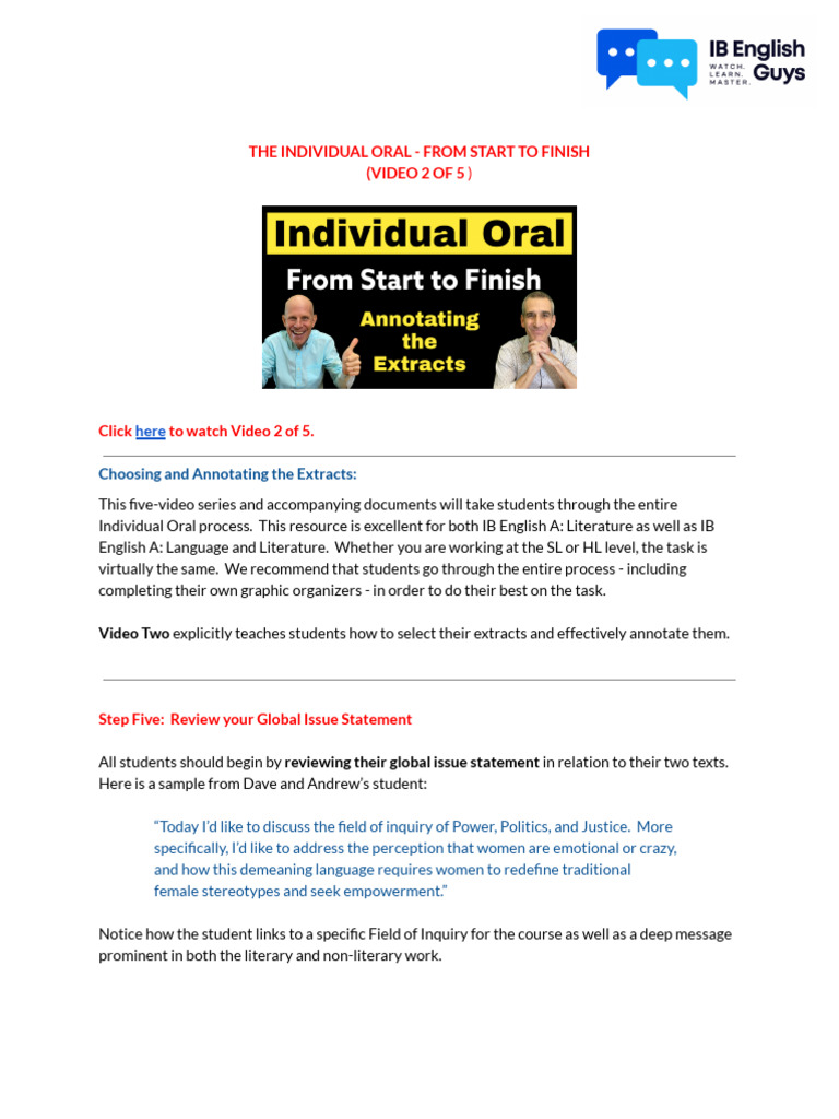 IO From Start To Finish #2 Choosing Your Extracts | PDF | Philosophy ...