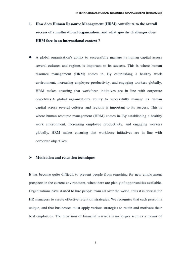 Final Project Ihrm | PDF | Human Resource Management | Educational Technology