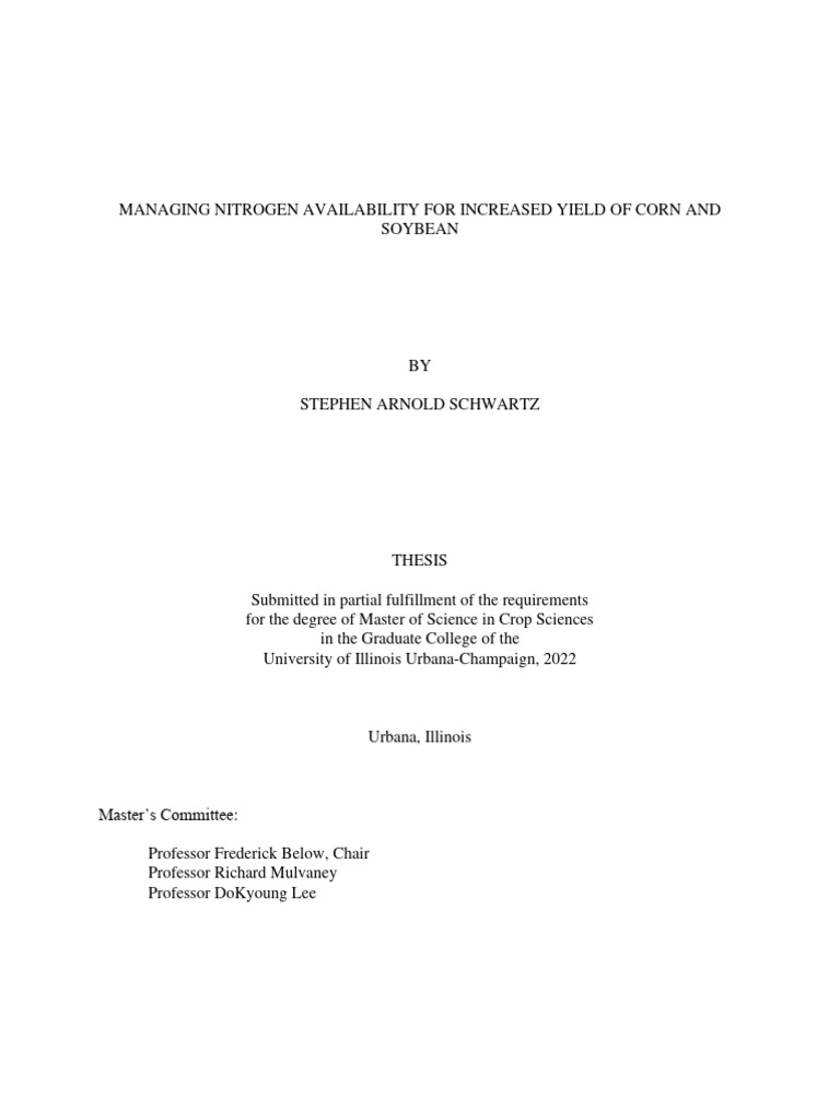 Schwartz Thesis 2022 | PDF | Fertilizer | Soil Schwartz Thesis 2022 | PDF | Fertilizer | Soil