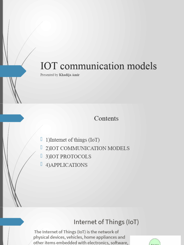 IOT Communication Models | PDF | Internet Of Things | Computer Network